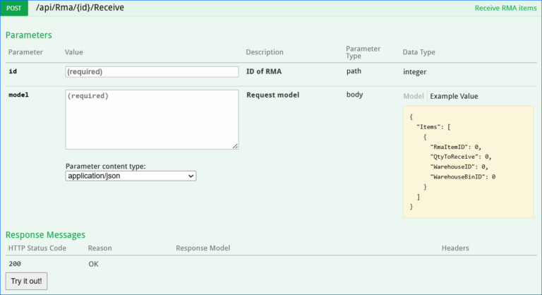 Receive RMA Items - Sellercloud API Docs