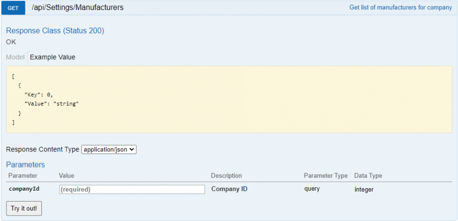 Get Manufacturers - Sellercloud API Docs