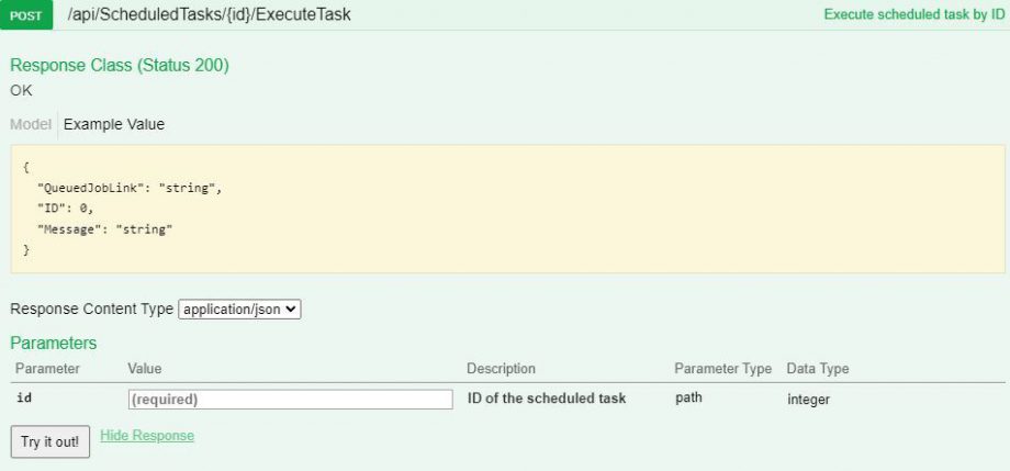 Execute Scheduled Task - Sellercloud API Docs