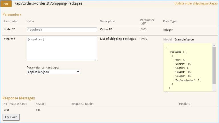 Update Order Shipping Packages - Sellercloud API Docs